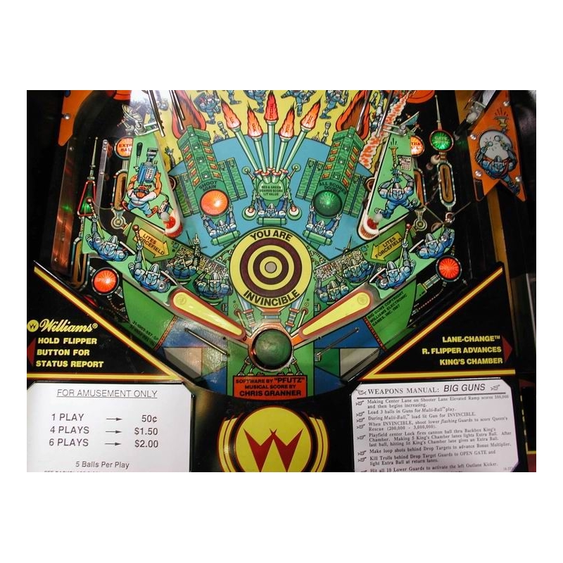 Flipper Big Guns Williams 1987 | Jeux Montañola