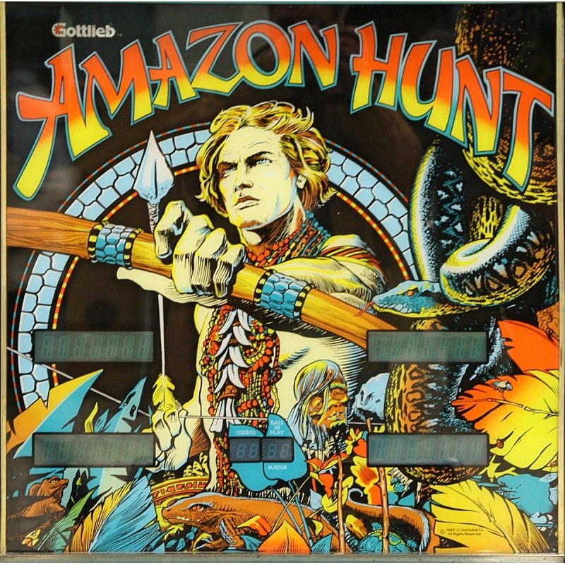 Flipper Amazon Hunt de Gottlieb (1983) - Jeux Montañola