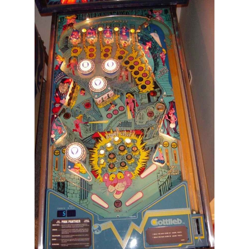 Flipper Pink Panther de Gottlieb (1981) - Jeux Montañola