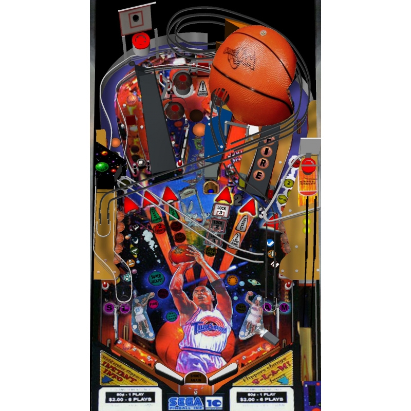 Flipper Space Jam de 1996, 7019 ex. | Jeux Montañola